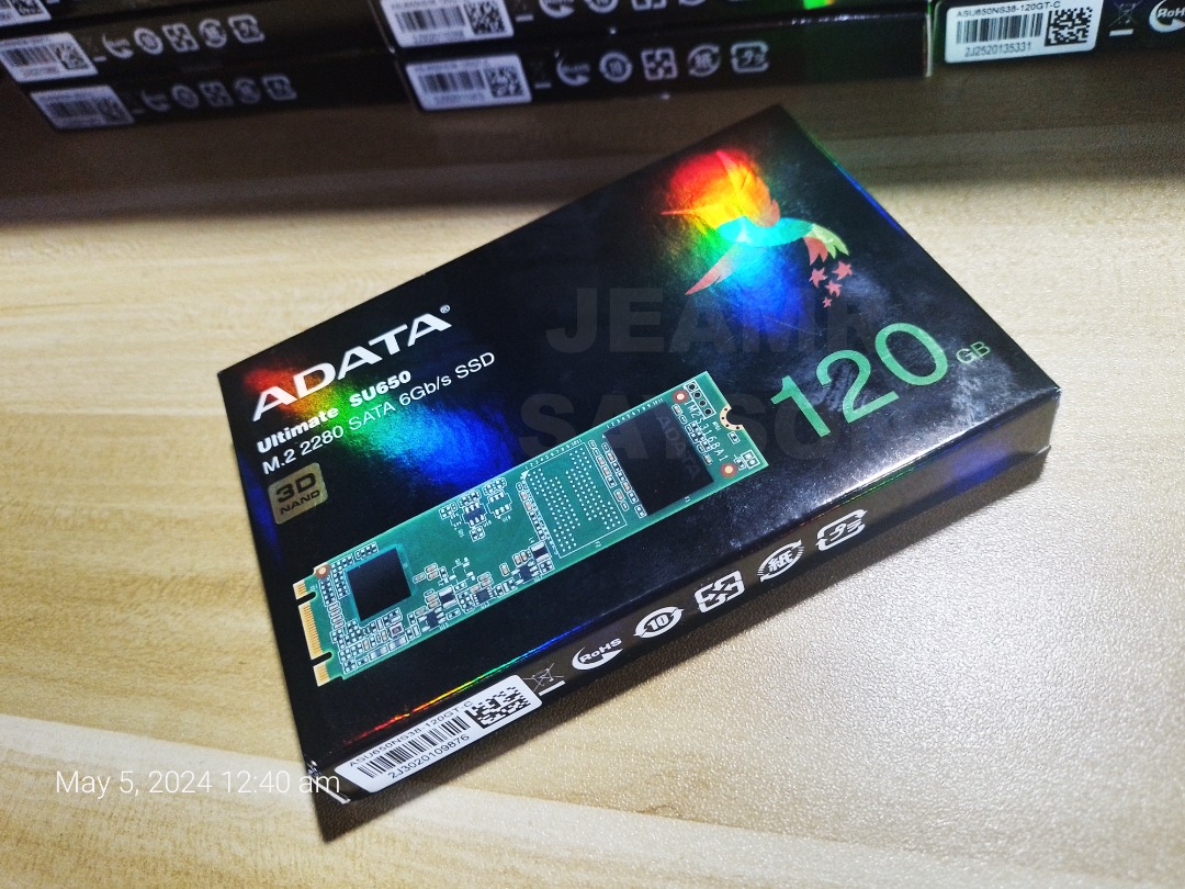 120GB SSD M.2 SATA | ADATA SU650 Ultimate 3D NAND, Computers & Tech, Parts & Accessories ...