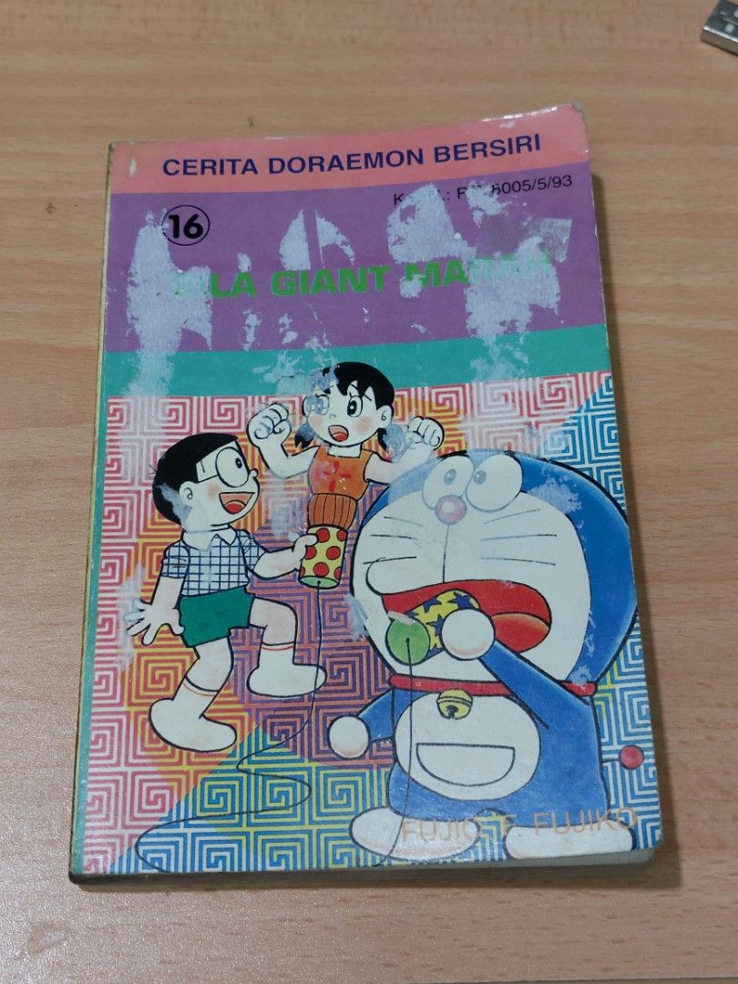 1990 an Komik Doraemon Bersiri Bila Giant Marah no. 16, Hobbies & Toys ...