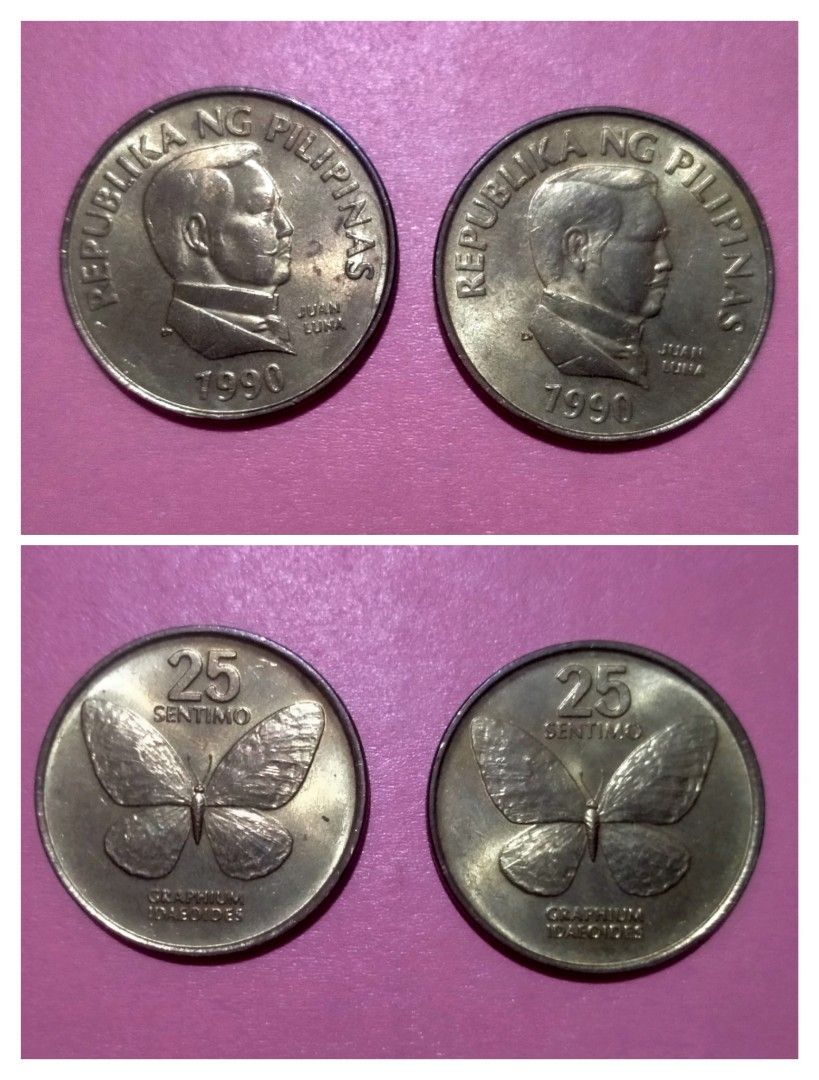 (1990) Juan Luna 25 Sentimo Philippine Coin Collectible Vintage Old ...