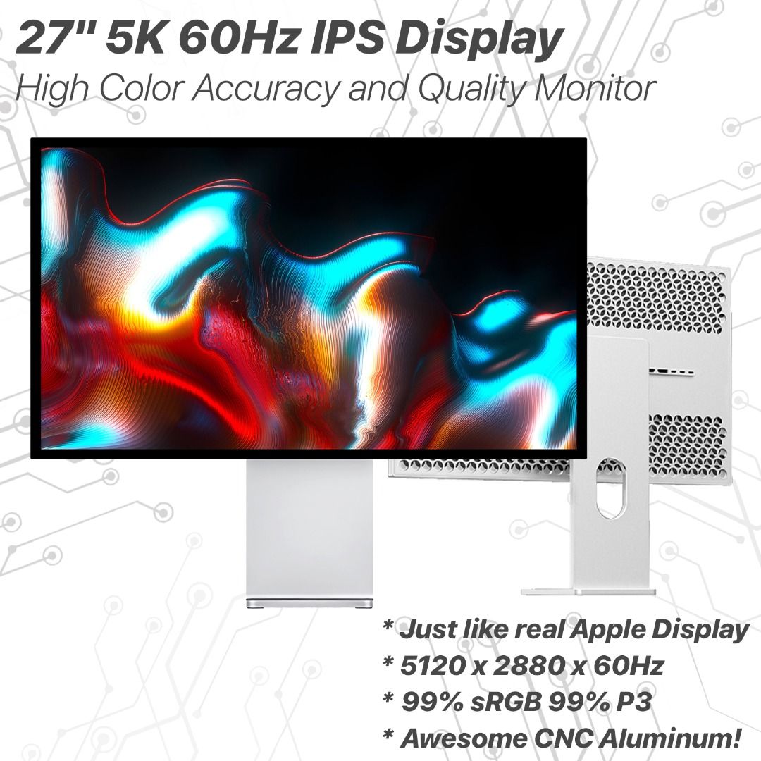 27" 5K 60Hz IPS Pro Display XDR (clone) for Hackintosh, PC and Macs ...
