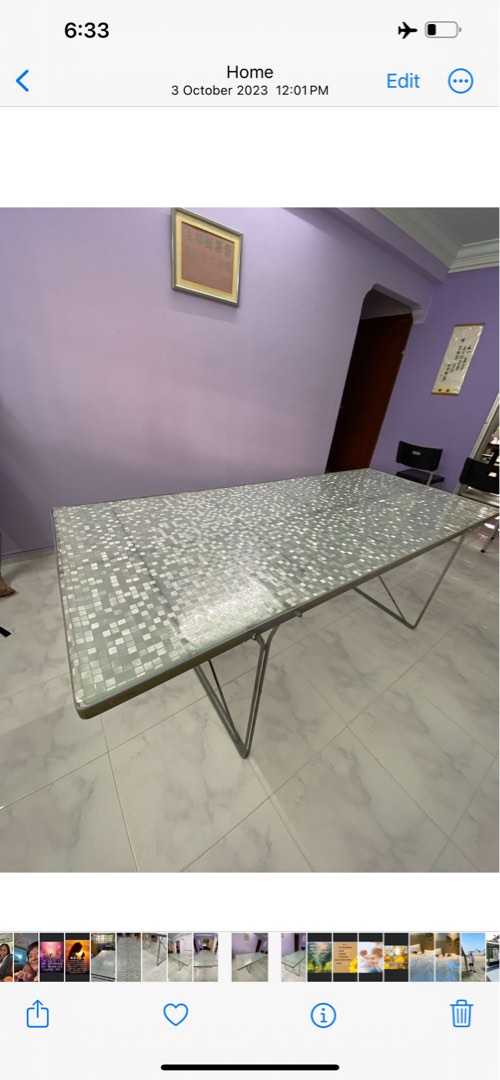 2m long Dining Table, Furniture & Home Living, Furniture, Tables & Sets ...