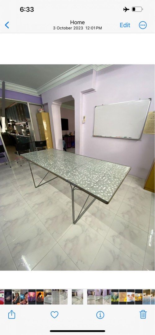 2m long Dining Table, Furniture & Home Living, Furniture, Tables & Sets ...