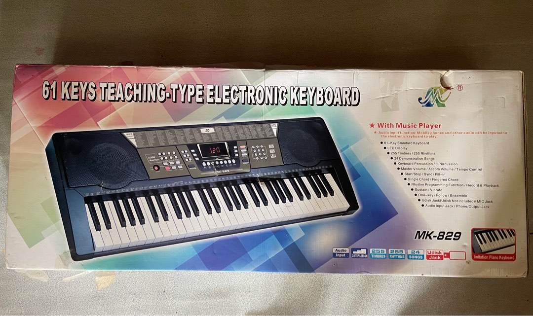 61-key keyboard MK-289 (with stand, Hobbies & Toys, Music & Media ...