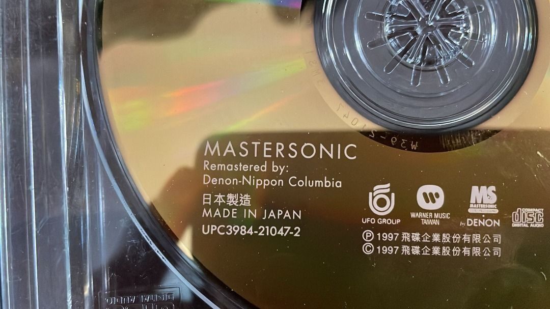 華納 王傑 國語精選16 超極品音色系列 24K Gold Mastersonic 3MS1 CD Made in Japan, 興趣及遊戲 ...