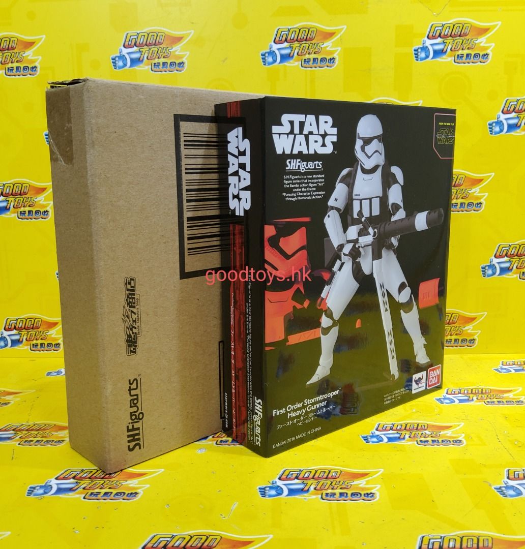 中古已開封 變黃 BANDAI 魂商店限定 SHF STAR WARS星球大戰 FIRST ORDER STORMTROOPER HEAVY ...