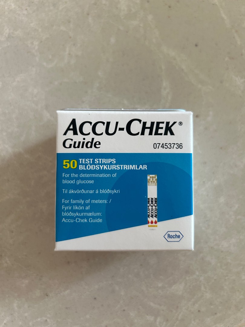 Accu-Chek Guide 50 Test Strips (Exp: Apr 2025), Health & Nutrition ...