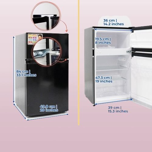 Astron Refrigerator RF2-35 Top Freezer Two Door (3.5 cubic feet ...