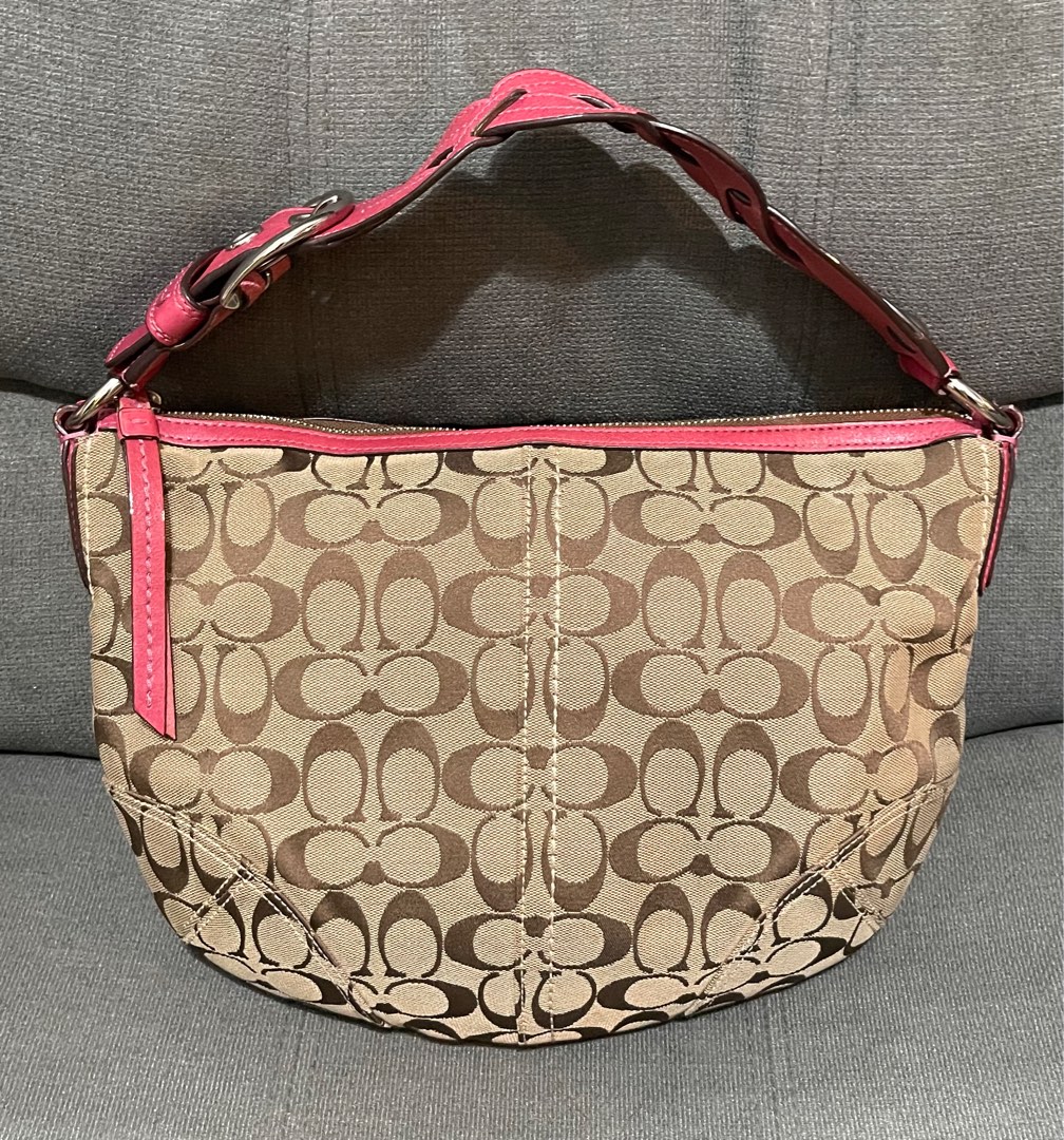 Auth Coach Khaki Signature Hobo Kili Bag, Women's Fashion, Bags & Wallets, Shoulder Bags on ...