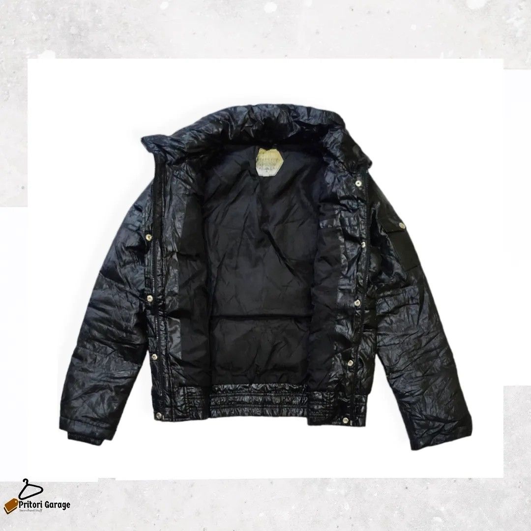 Baseball Bomber Puffer Jacket Box Cut Baleno Lady Style Black Color ...