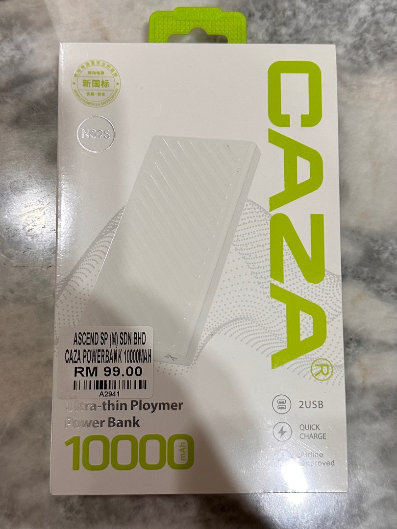 CAZA N02S Power Bank 10000 mAh, Mobile Phones & Gadgets, Mobile ...