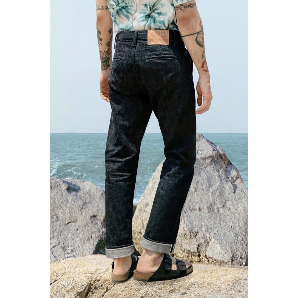 Chinos Simple & Raw Union Paradise 16oz Selvedge Samurai jeans Momotaro Iron Heart Pure blue ...