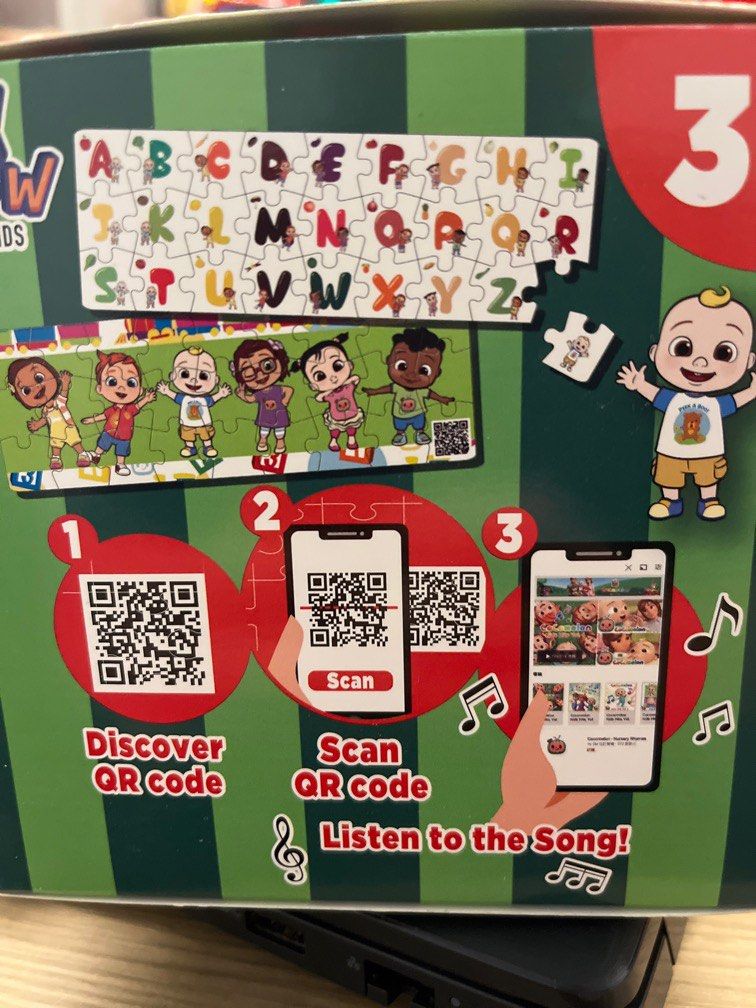 Cocomelon coco melon Puzzle ABC, Babies & Kids, Infant Playtime on Carousell