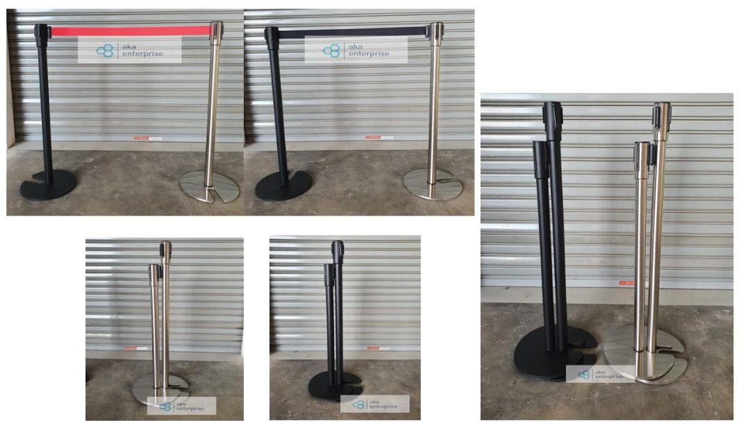 Commercial Grade Stackable Queue Pole, Furniture & Home Living ...
