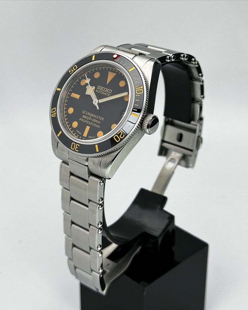 Custom Seiko Mod 39mm Vintage Scubamaster Black Bay BB58 Automatic ...