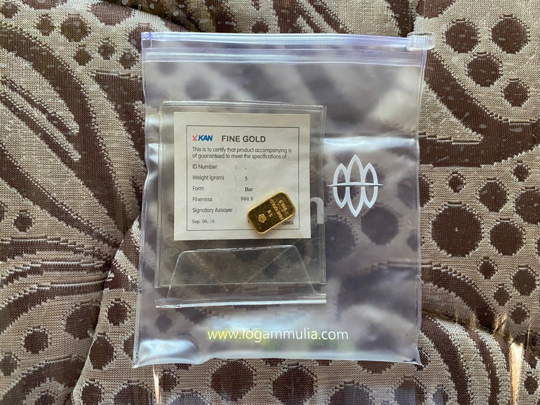 Emas LM Antam 5g original, Barang Mewah, Aksesoris di Carousell