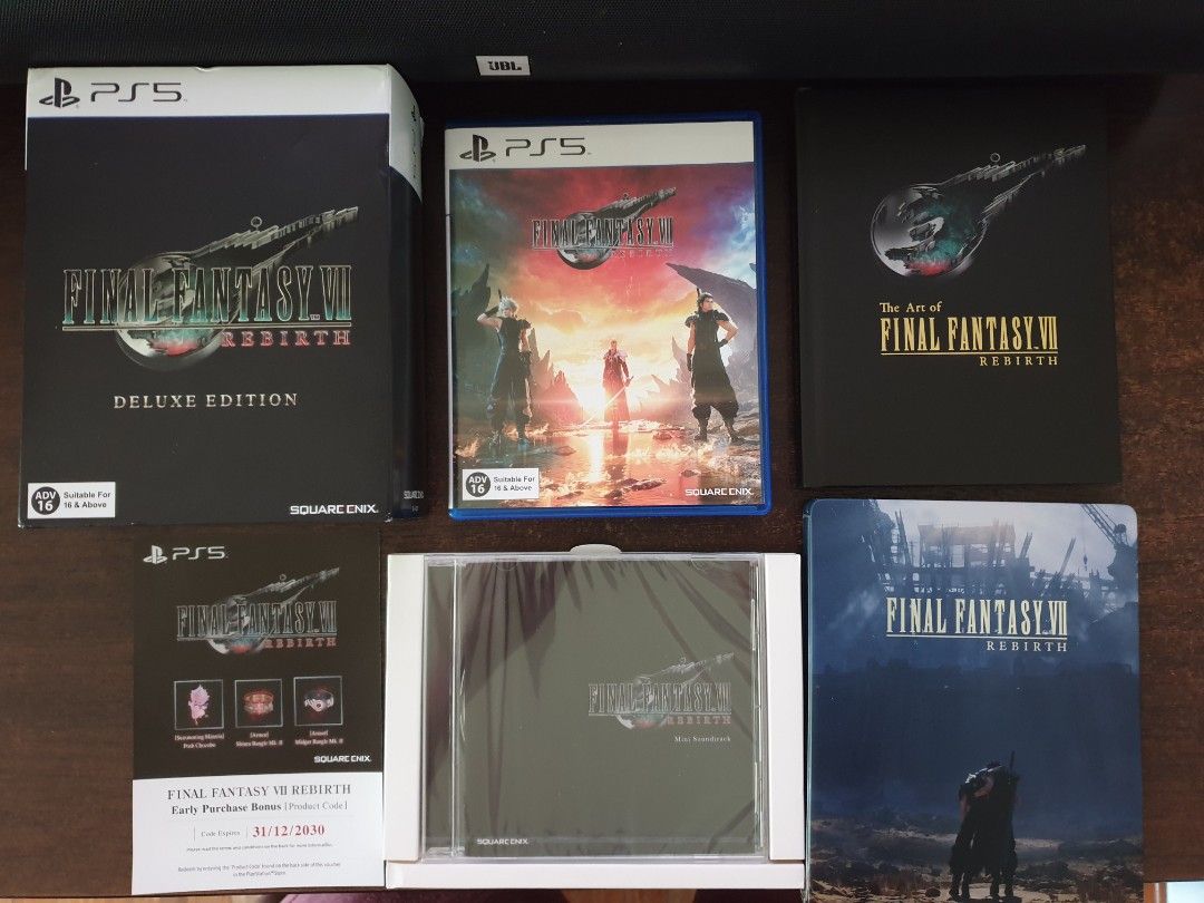 Final Fantasy 7 FF7 REBIRTH Deluxe Edition PS5, Video Gaming, Video ...