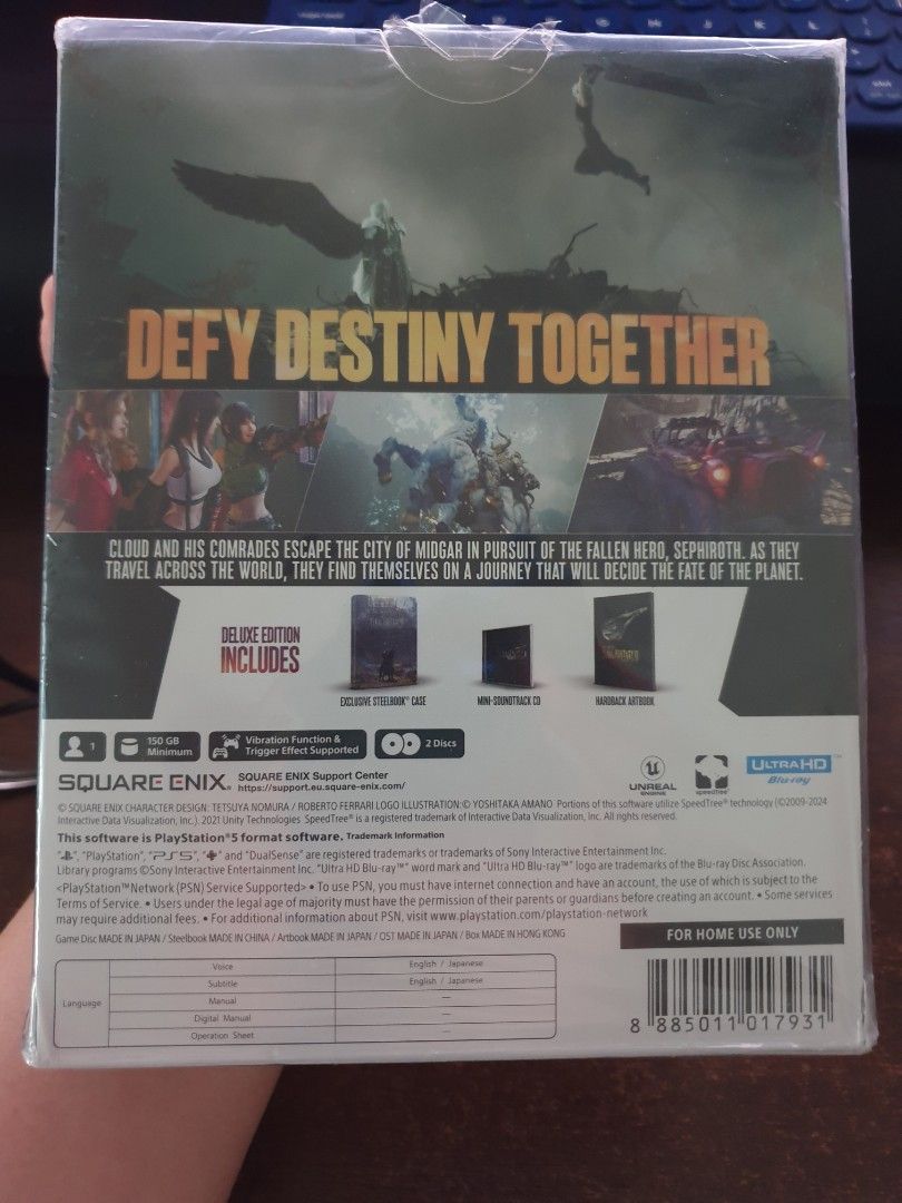 Final Fantasy 7 FF7 REBIRTH Deluxe Edition PS5, Video Gaming, Video ...