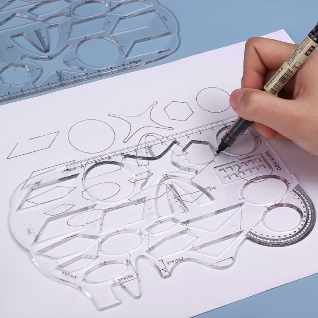 Graphical Polygon Shape Template Ruler Soft Function, Hobbies & Toys ...