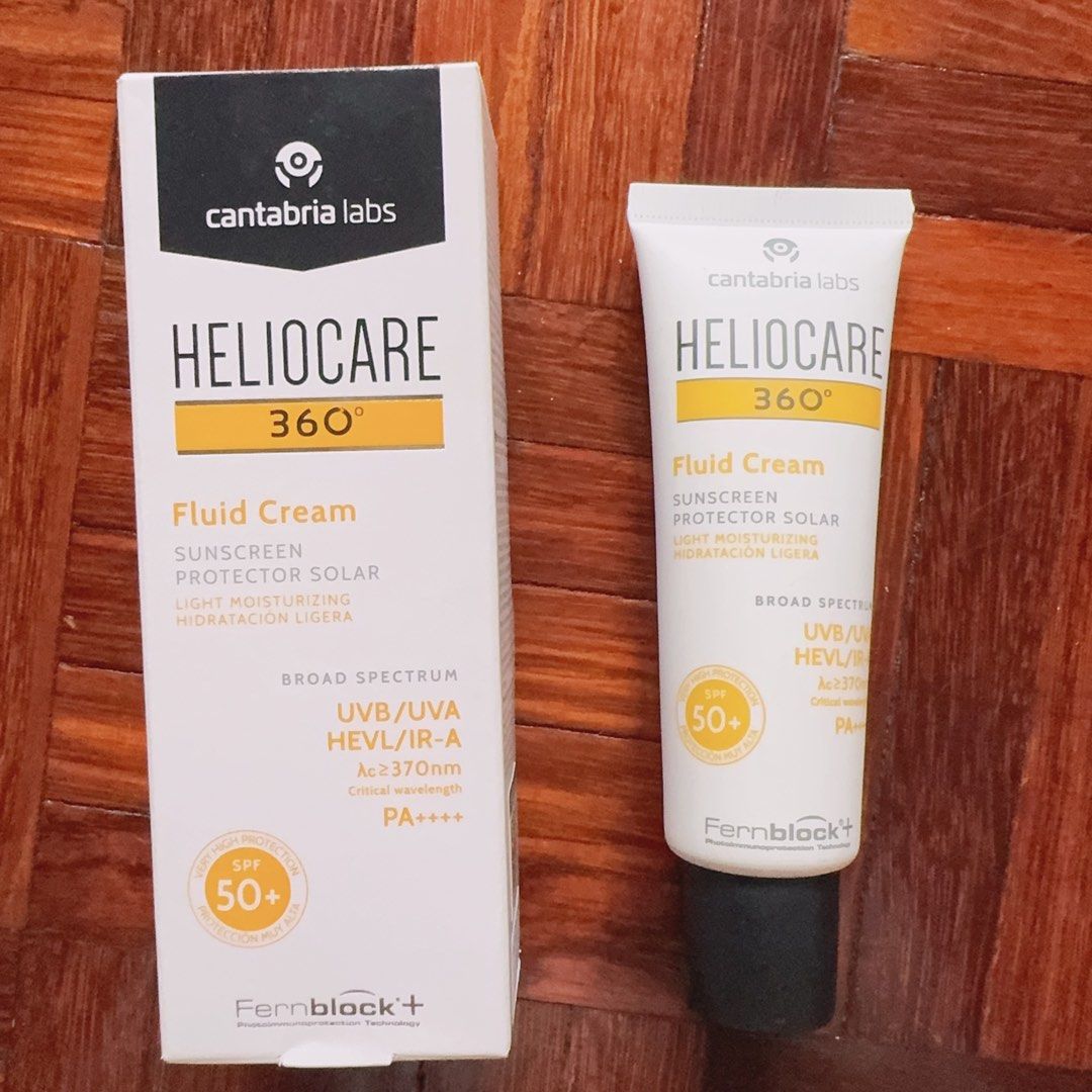 HELIOCARE 360 Fluid Cream Sunscreen Protector Solar Broad Spectrum UVB ...