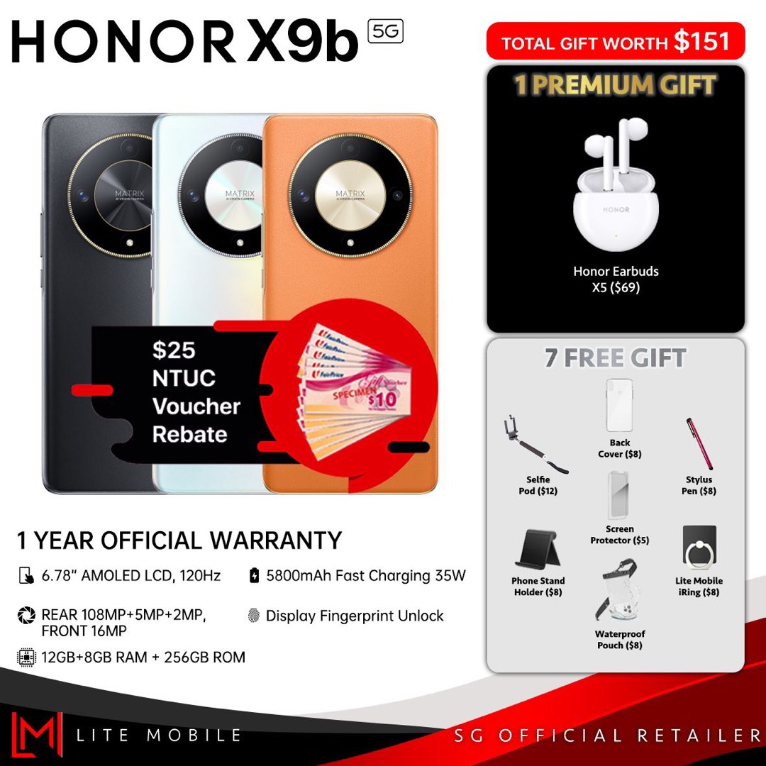 Honor X9b 5G 256GB + Voucher Offset , Mobile Phones & Gadgets, Mobile ...