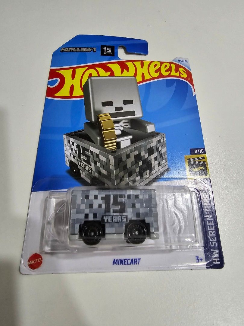 Hot wheels Minecart Minecraft 15 Years Edition, Hobbies & Toys, Toys ...