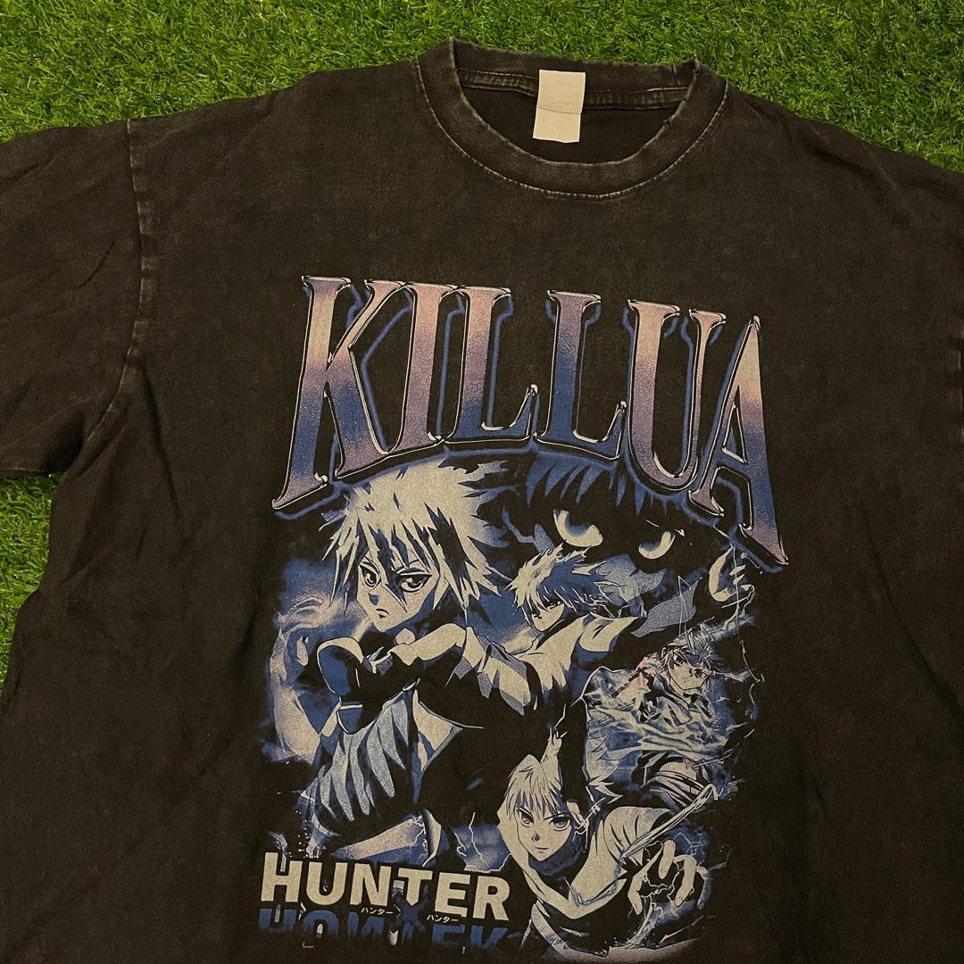 Hunter x Hunter Killua Solo Rap Tee Style Anime Tee, Men's Fashion ...