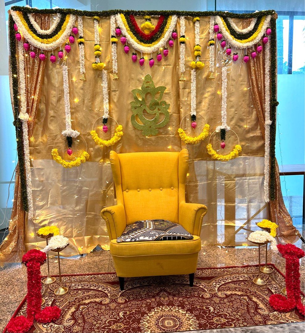 Indian decoration for Puberty baby shower bangle ceremony valaikaappu ...