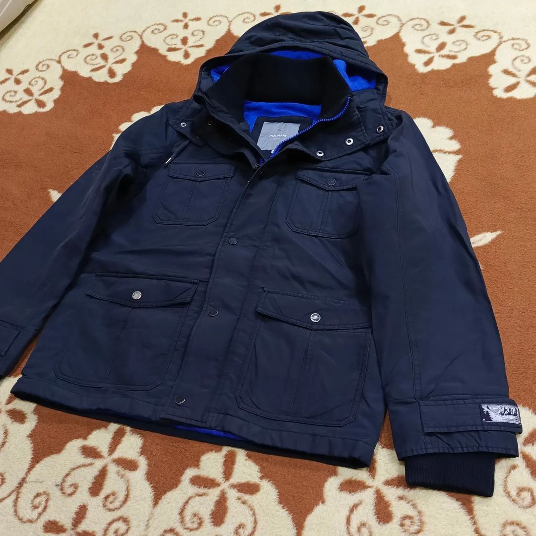 Jaket Parka POLHAM Size L ( P : 70cm x L : 57cm ), Fesyen Pria, Pakaian ...
