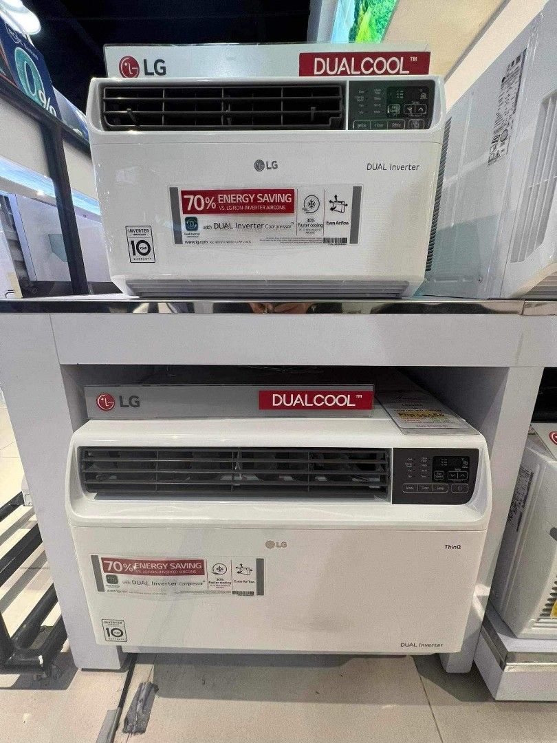 LG WINDOW TYPE AIRCON DUAL INVERTER, TV & Home Appliances, Air ...