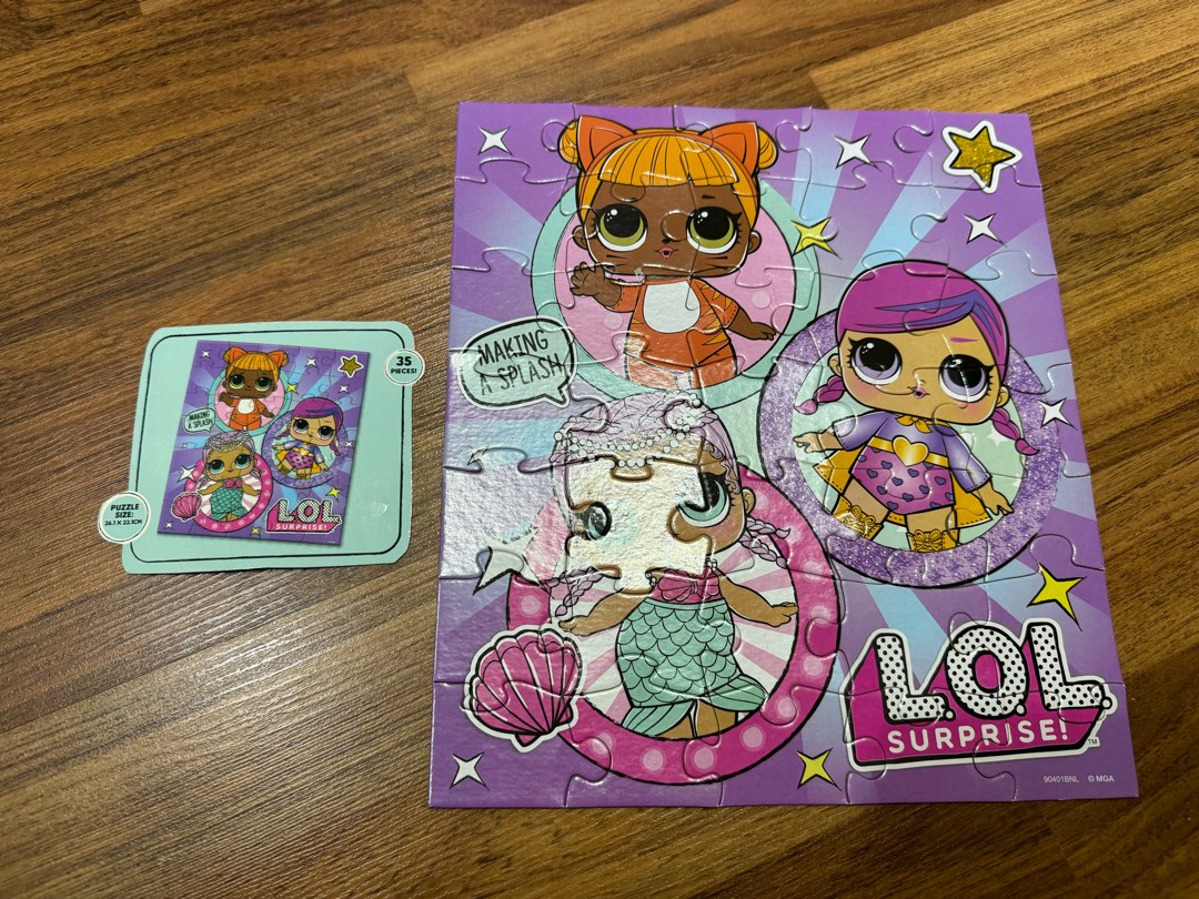 LOL Surprise! 35 pieces puzzle - Making A Splash, Hobbies & Toys, Toys ...