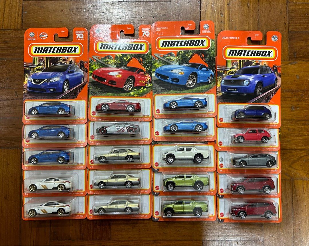 Matchbox Jdm Models Nissan Sentra, 350z, Mitsubishi 3000GT, Lexus LS400 ...