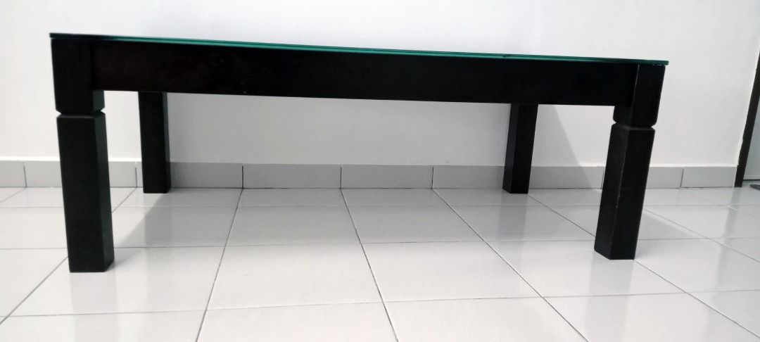 Meja Kayu Tamu Beserta Kaca Furniture Home Living Furniture Tables Sets On Carousell