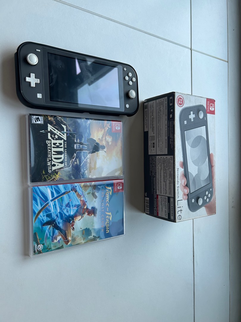 Nintendo Swithc Lite with 2 games (Zelda BOTW and Prince of Persia ...