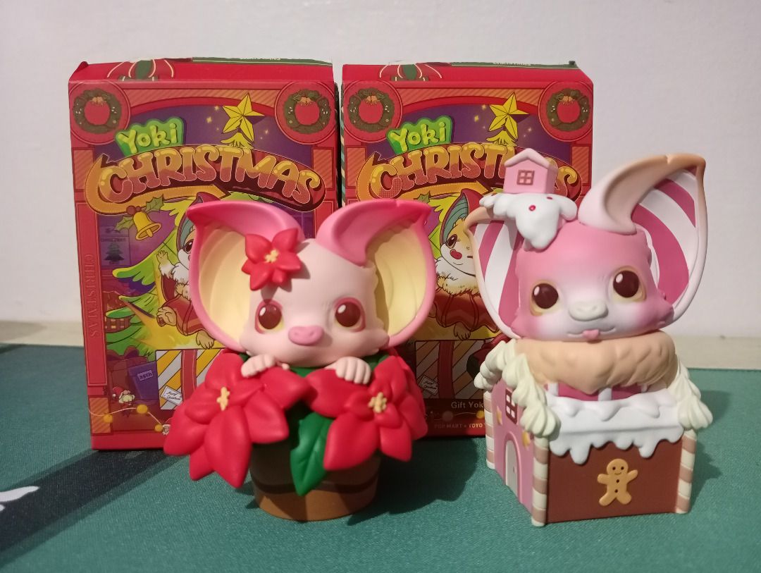 POP MART Yoki Christmas Series - Christmas Flower Yoki, Candy House ...