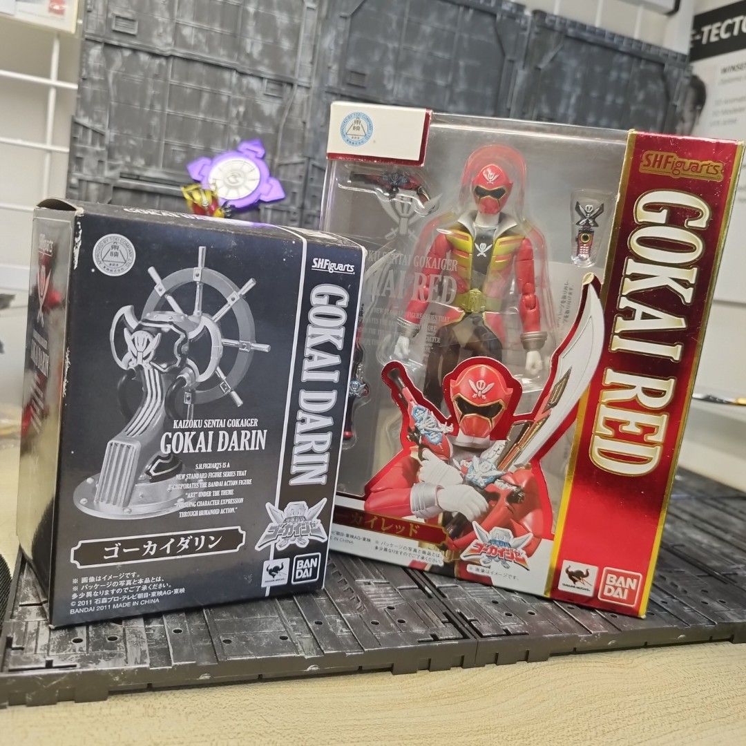 SHF Gokai Red & Darin Set SH Figuarts Kaizoku Sentai Gokaiger, Power ...