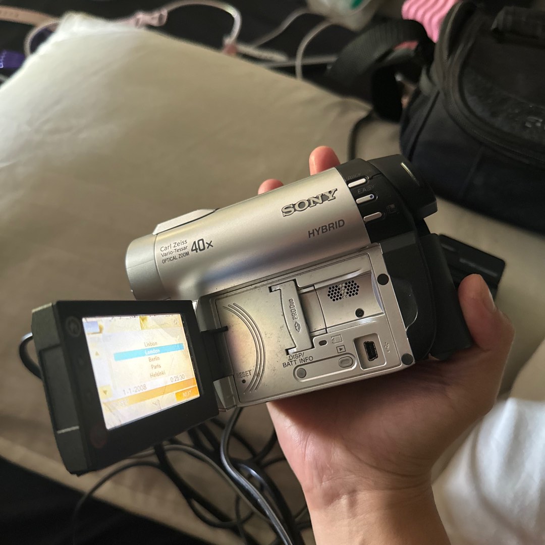 Sony Hybrid Handycam DCR-DVD610 Digital Camera Digicam Aesthetic Retro ...