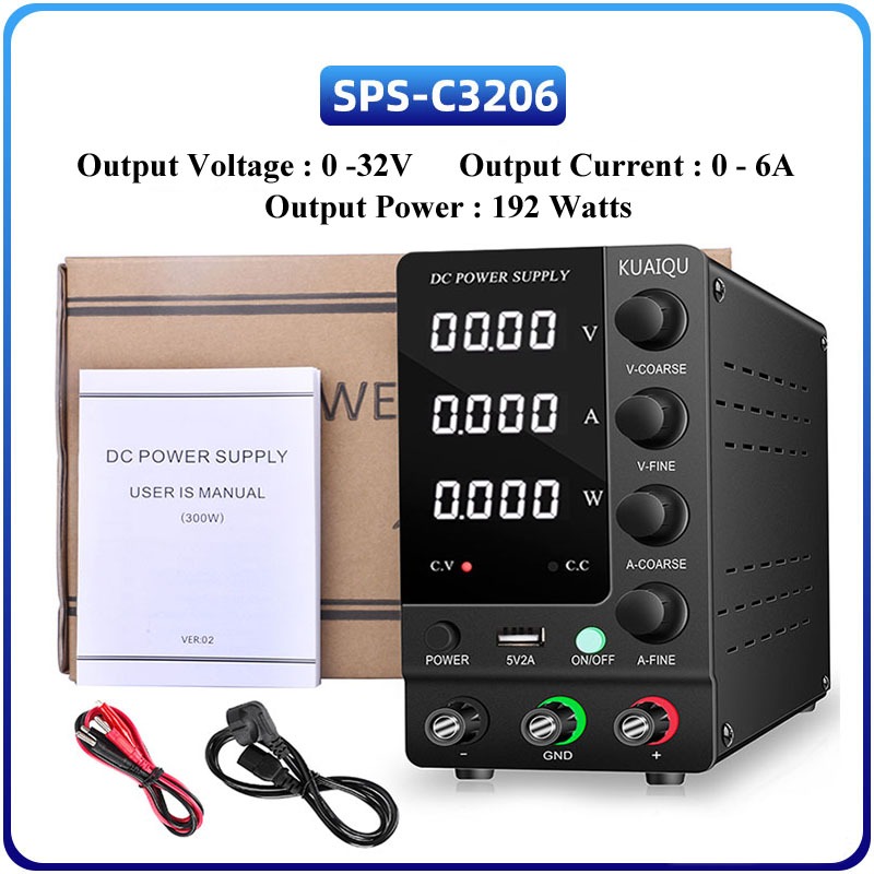 SPS-C3206 32V 6A Adjustable DC Regulated Power Supply, TV & Home ...
