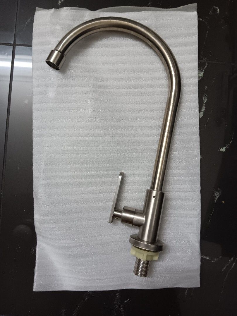 Stainless Steel - Sink tab kitchen, Furniture & Home Living, Bathroom ...