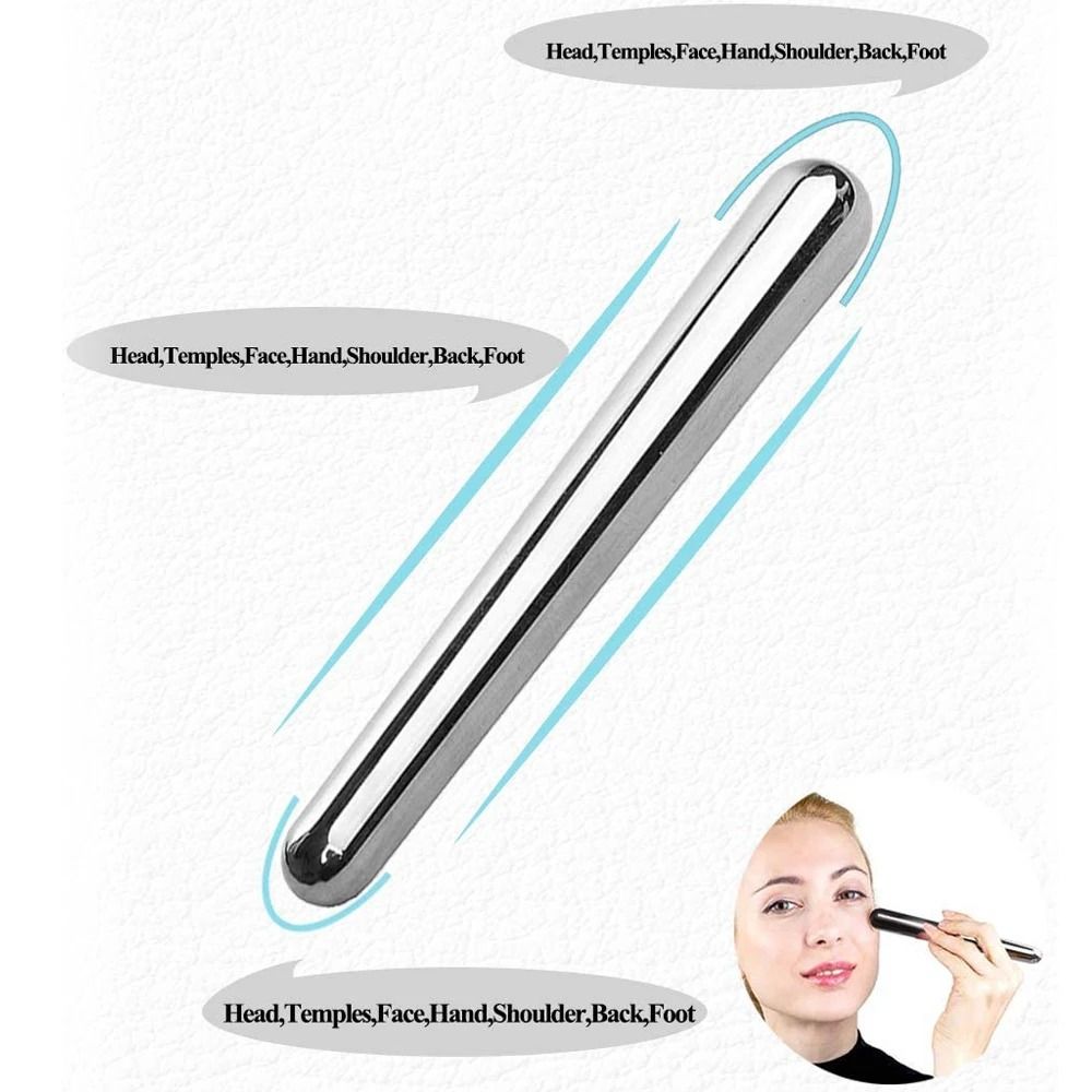 Stainless Steel Face Massage Therapy Stick, Wand Acupressure Massage ...