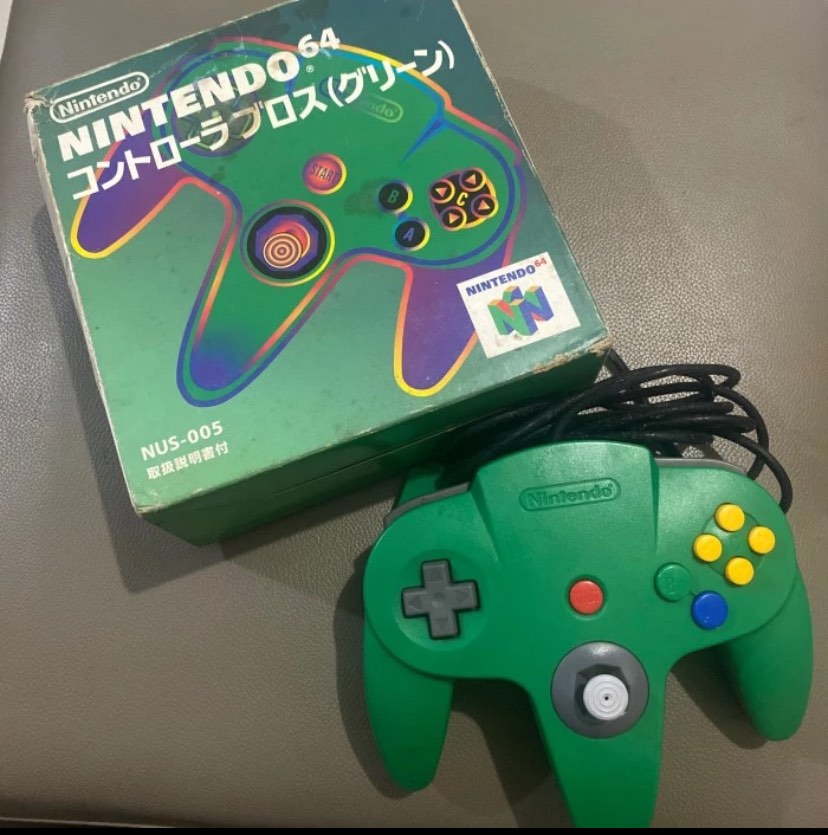 Stick nintendo 64 Hijau, Video Game, Aksesori di Carousell