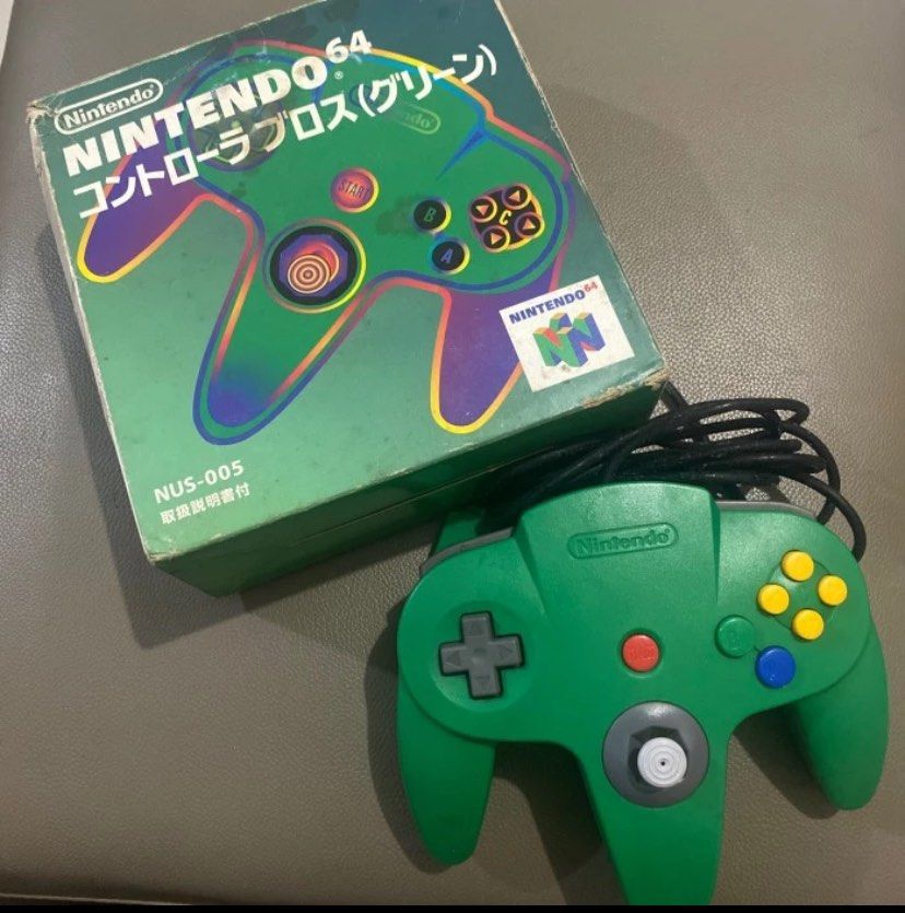 Stick nintendo 64 Hijau, Video Game, Aksesori di Carousell