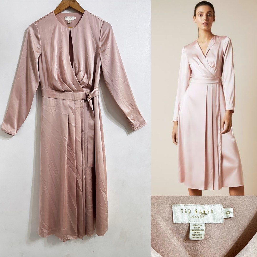 Ted Baker Satin Dress, Women's Fashion, Dresses & Sets, Dresses on ...