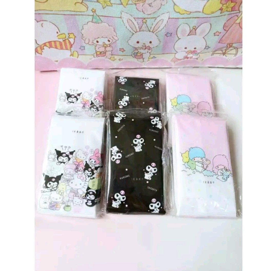 Tissue Basah Sachet Sanrio / Tissue Basah Travel / 1 Pak isi 10 Sachet ...