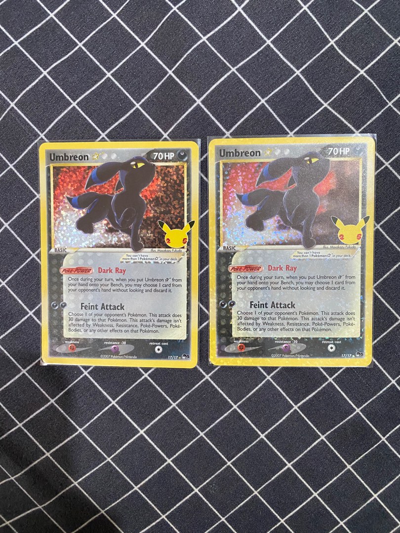 Umbreon Gold Star - Pokemon Celebrations, Hobbies & Toys, Toys & Games ...