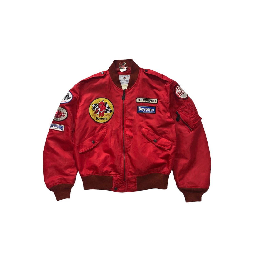 VINTAGE TEDMAN x DAYTONA RACING JACKET, Fesyen Pria, Pakaian , Baju ...