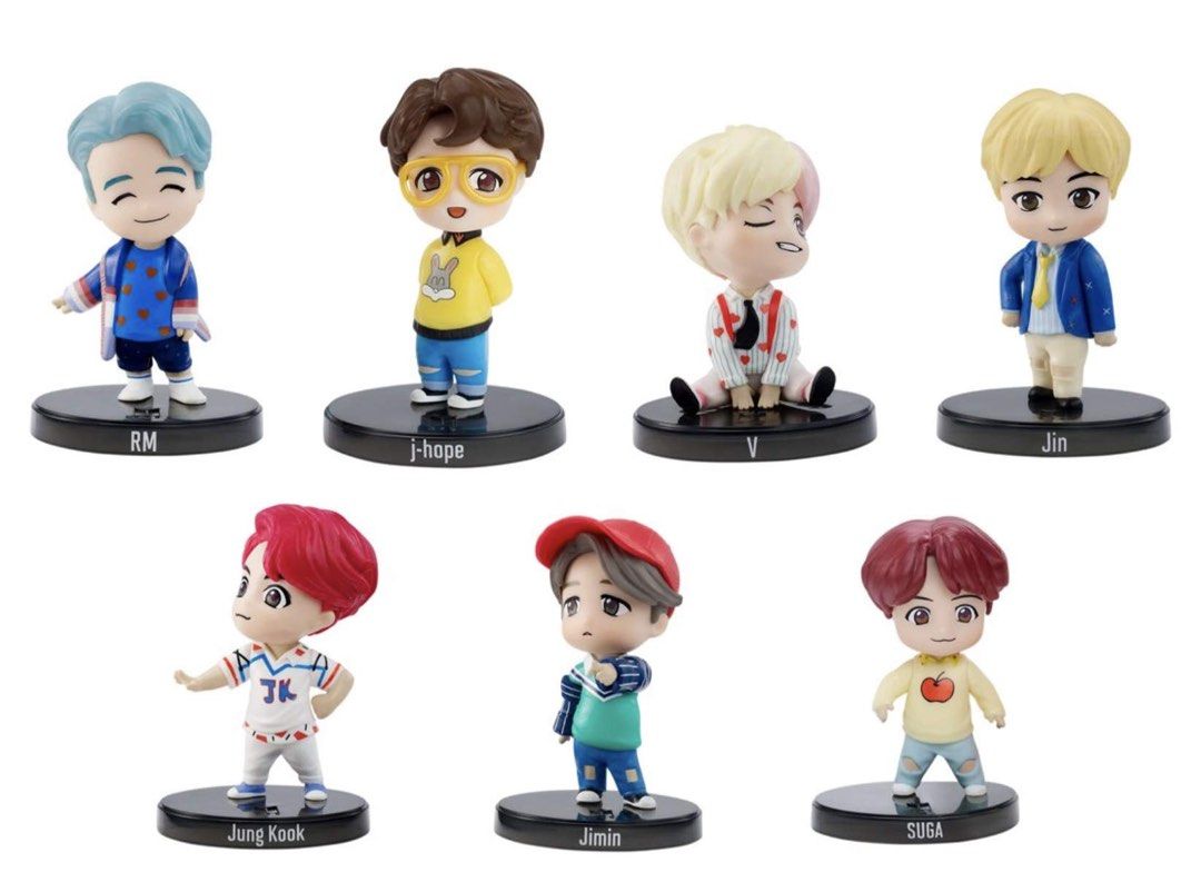 [WTS] Official House Of BTS Tiny Tan Idol Figurine set & TinyTan Micdrop Figurine set., Hobbies ...
