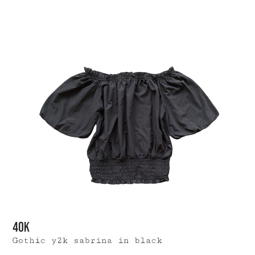 y2k vintage 90's pinterest sabrina black crop acubi gothic grungecore ...