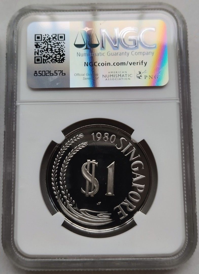 1980 Singapore $1 Cu-Ni Proof Lion Coin PF68 Ultra Cameo NGC, Hobbies & Toys, Memorabilia ...