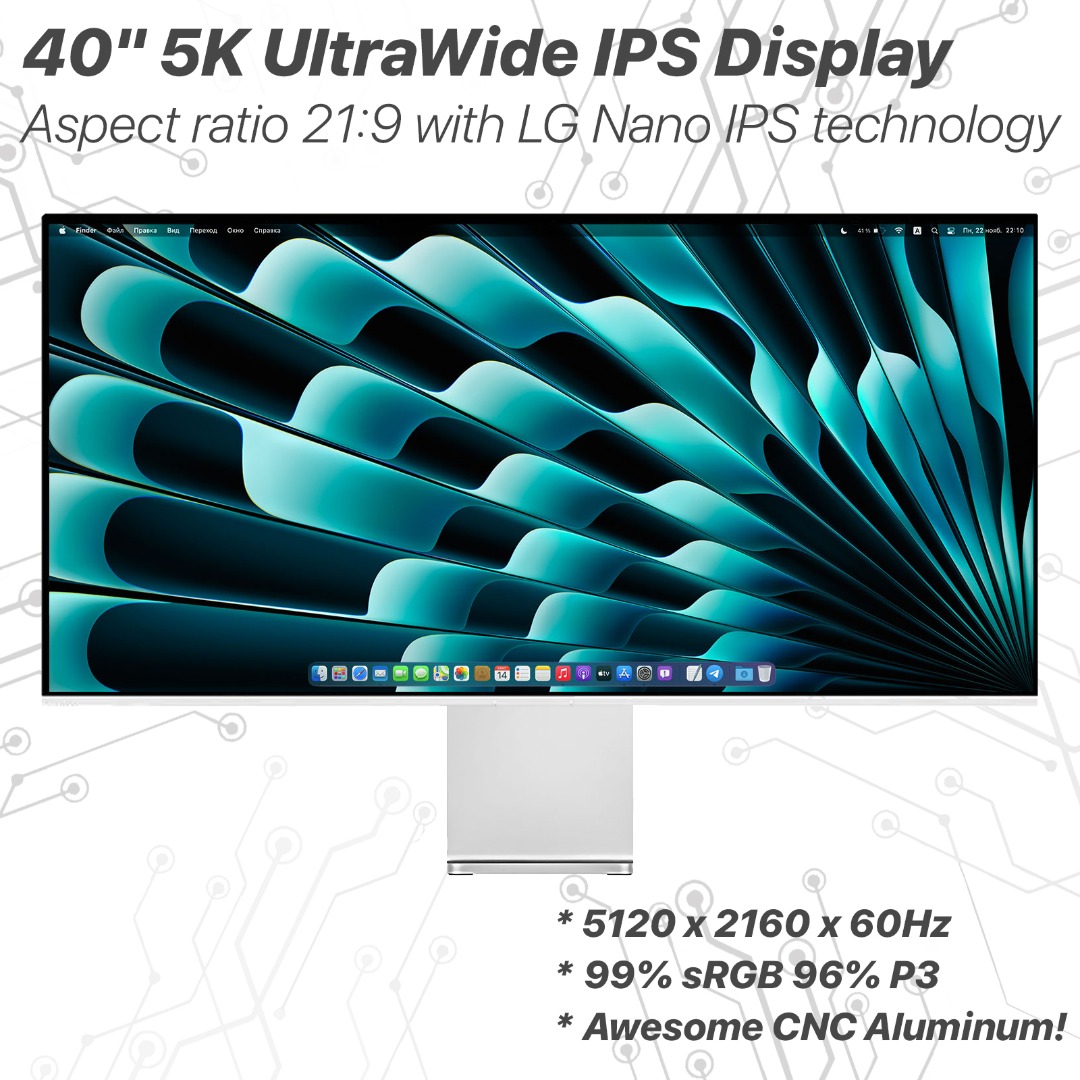 40-inch 5K Ultrawide 21:9 Pro Display XDR (clone) for Hackintosh, PC ...