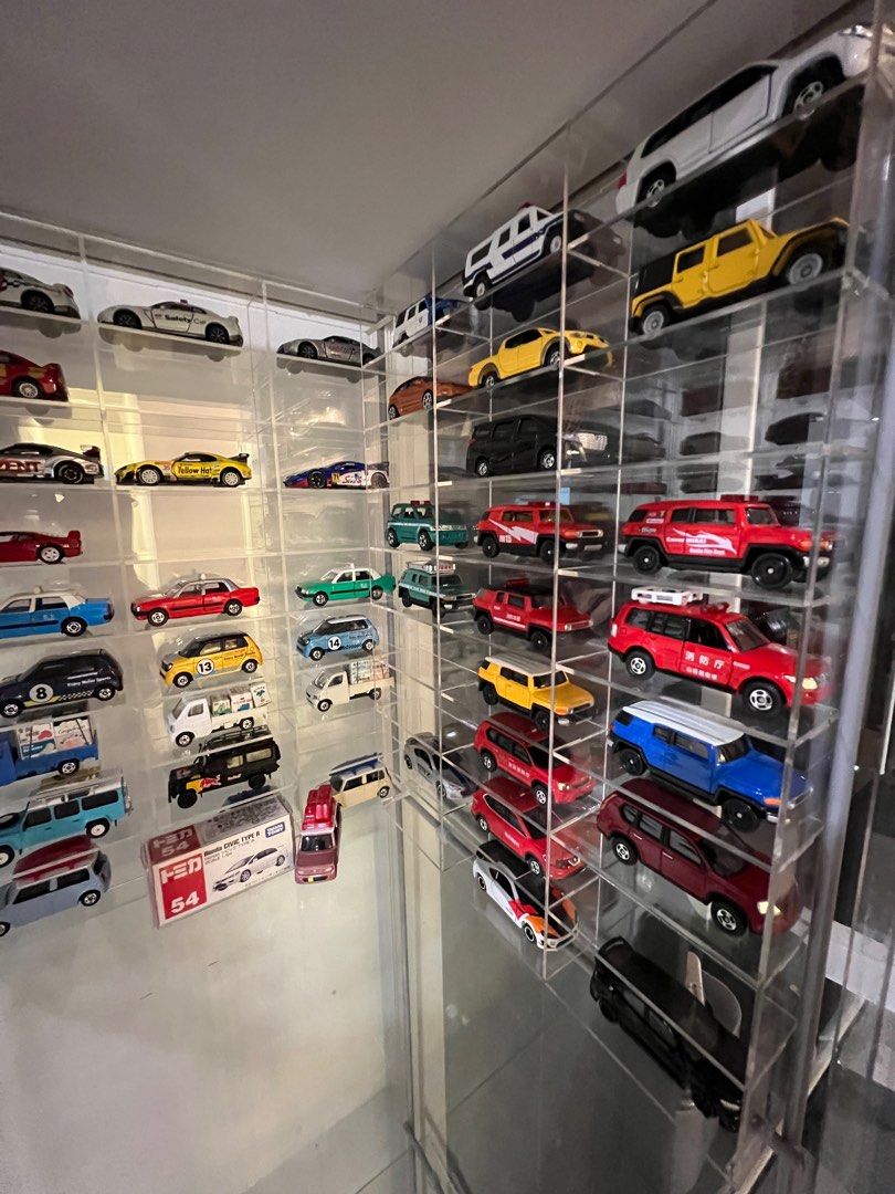 Acrylic Display for Hot Wheels & Tomica - IKEA Detolf, Hobbies & Toys ...
